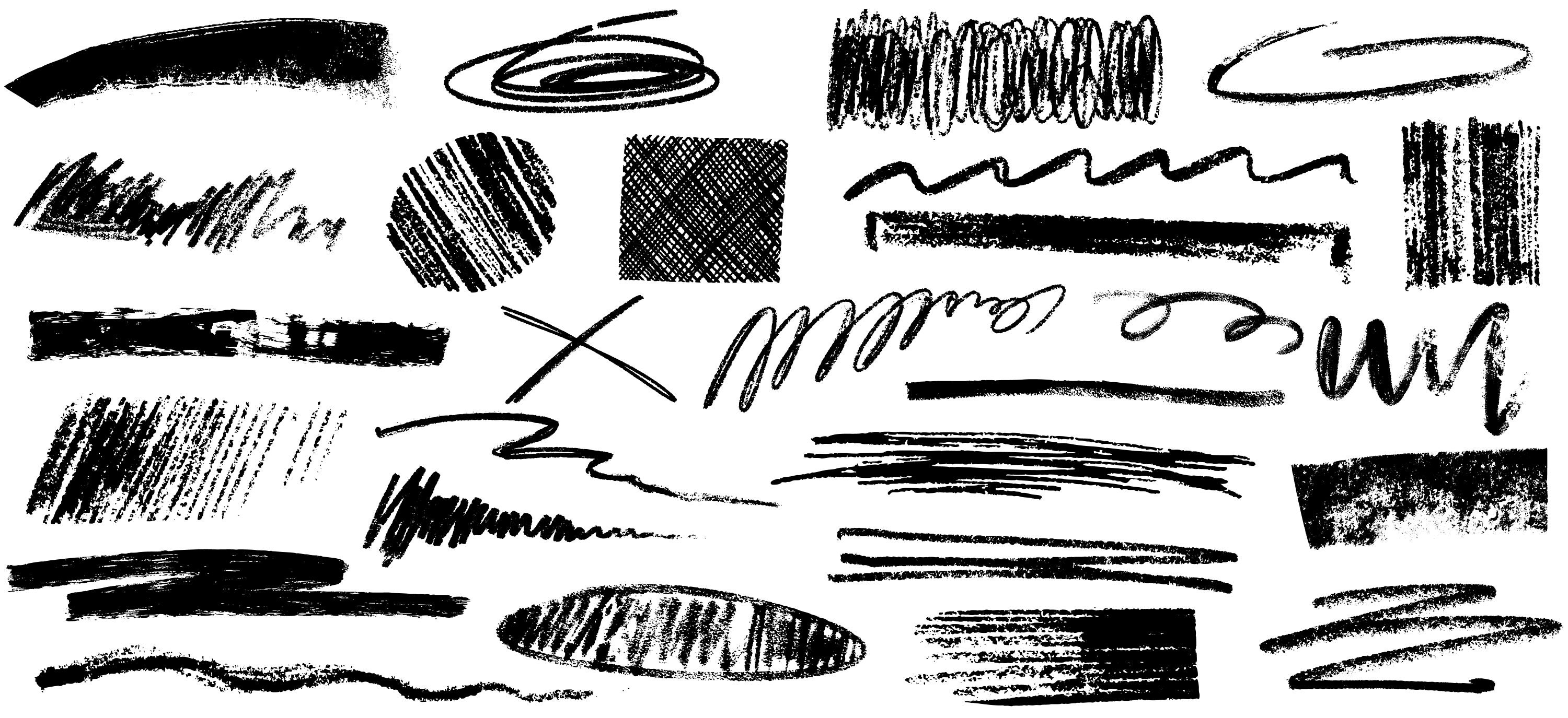 Handmade Brush Stroke Vector Set - Easy to Use for Any DIY Design ...