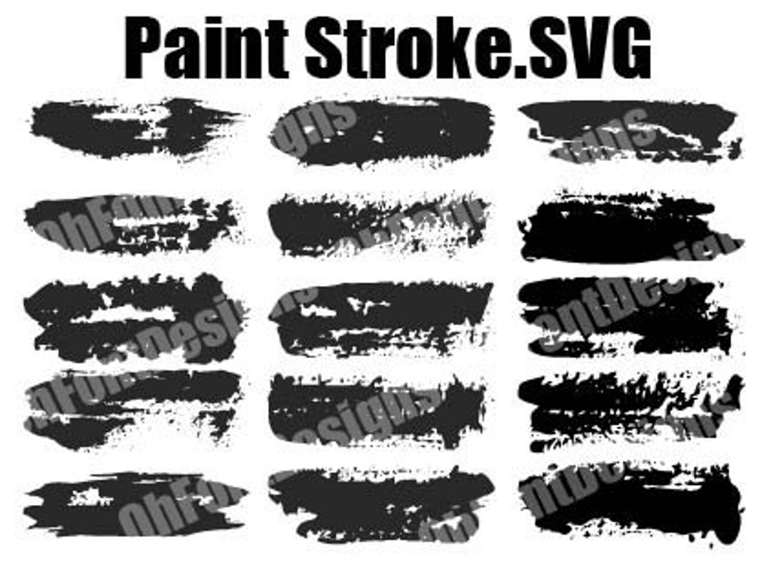 Handmade Brush Stroke Vector Set - Easy to Use for Any DIY Design ...