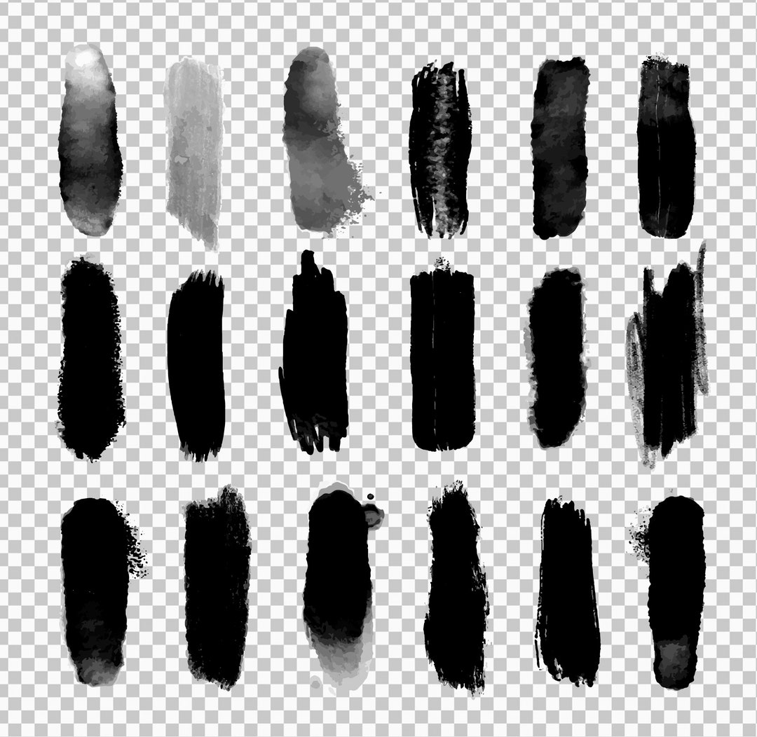 Handmade Brush Stroke Vector Set - Easy to Use for Any DIY Design ...