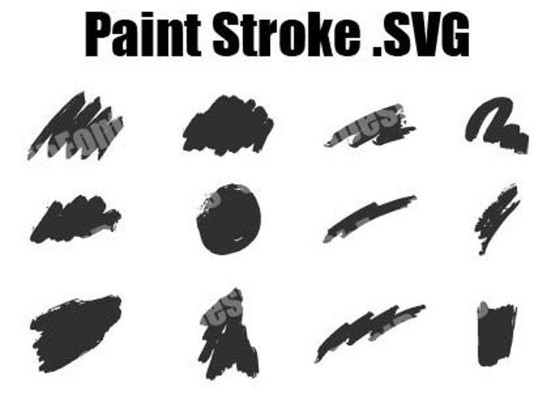 Handmade Brush Stroke Vector Set - Easy to Use for Any DIY Design ...