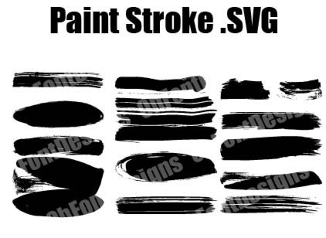 Handmade Brush Stroke Vector Set - Easy to Use for Any DIY Design ...