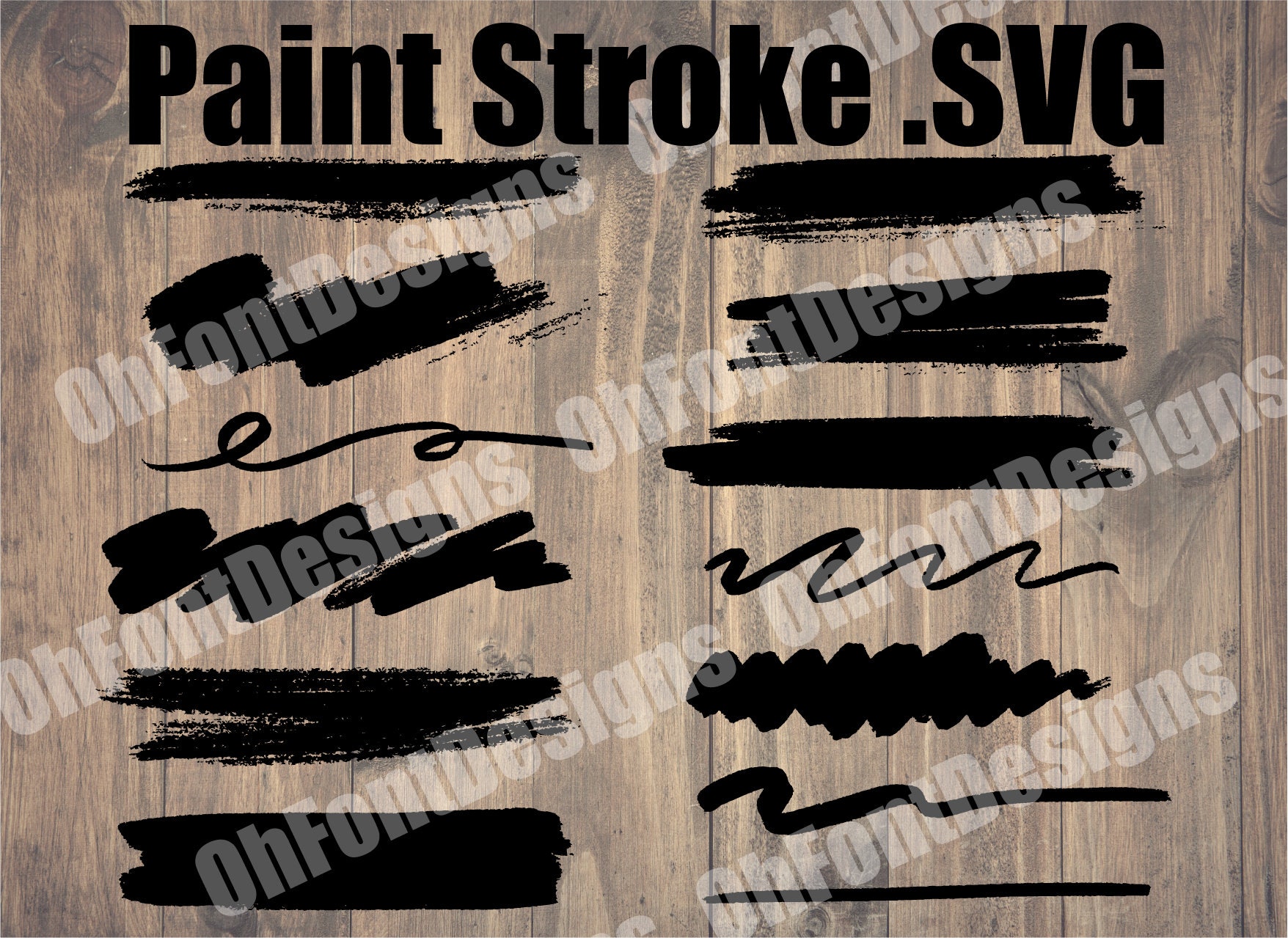 Handmade Brush Stroke Vector Set - Easy to Use for Any DIY Design ...