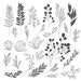 Handmade Leaf Vector Set - Easy to Use for Any DIY Design Projects - Etsy
