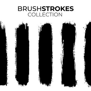Handmade Brush Stroke Vector Set - Easy to Use for Any DIY Design ...