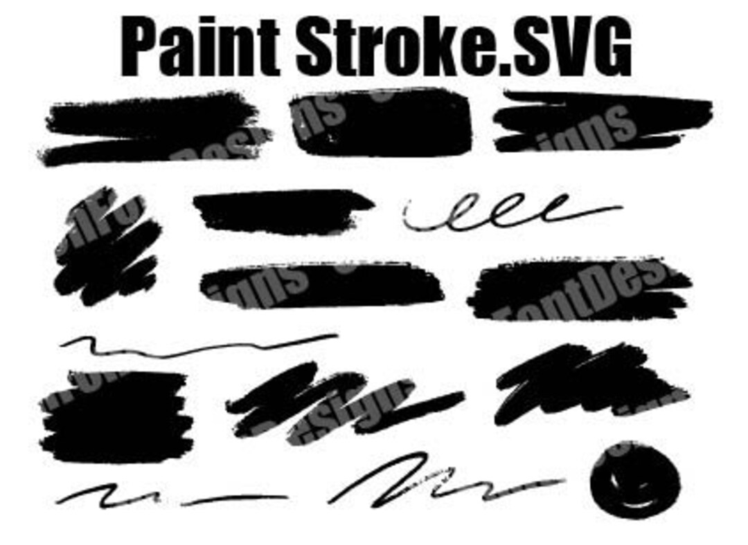Handmade Brush Stroke Vector Set - Easy to Use for Any DIY Design ...
