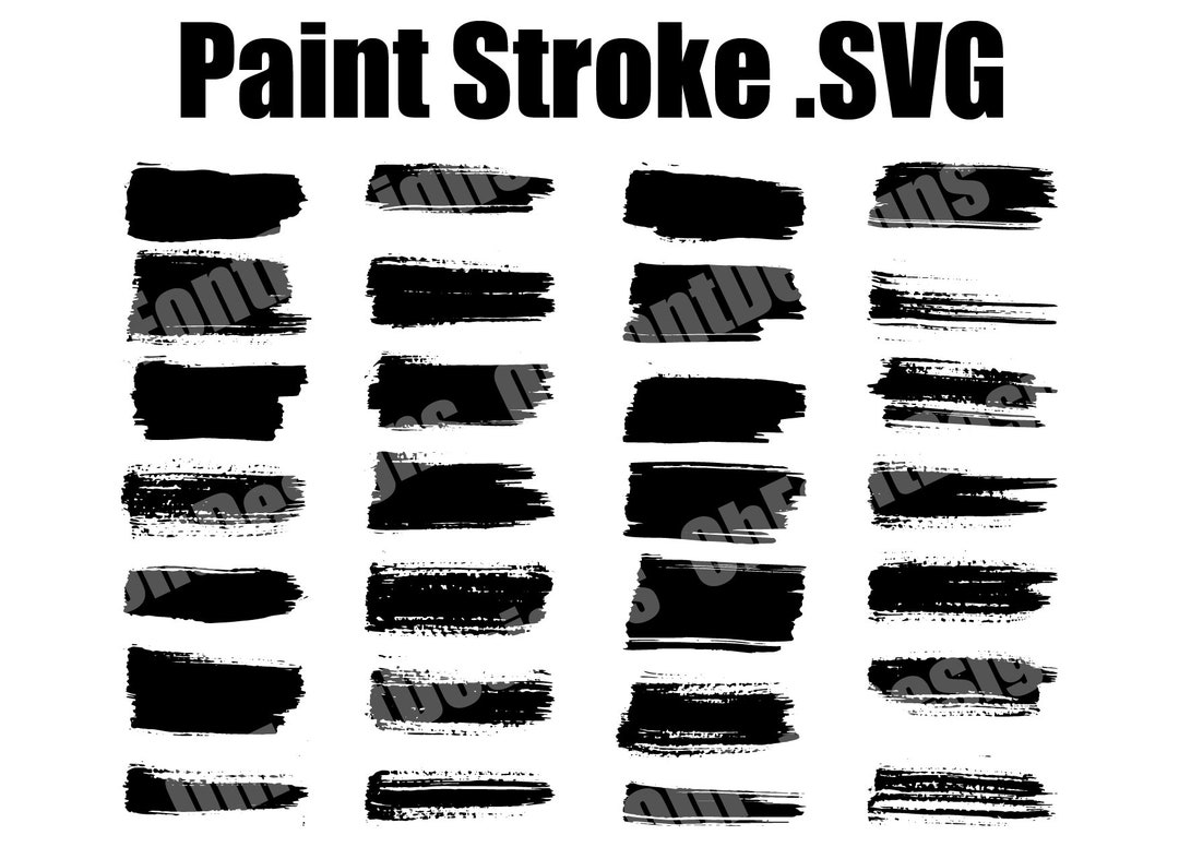 Handmade Brush Stroke Vector Set - Easy to Use for Any DIY Design ...