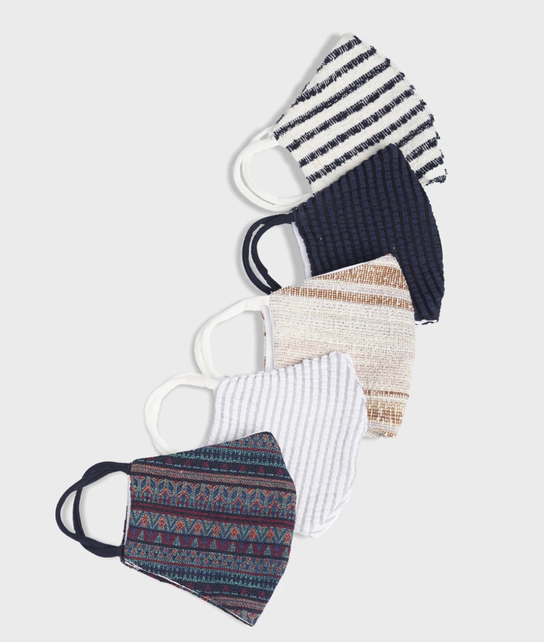 5 Pack Dual Layered Protection Re-usable Face Masks 100% - Etsy