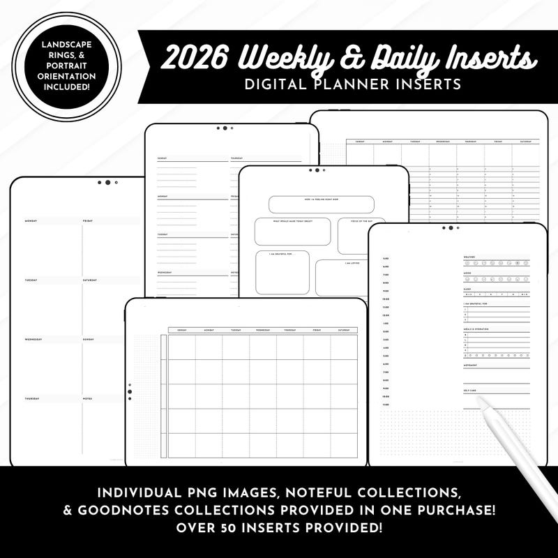 2026 Daily Planner File - Etsy