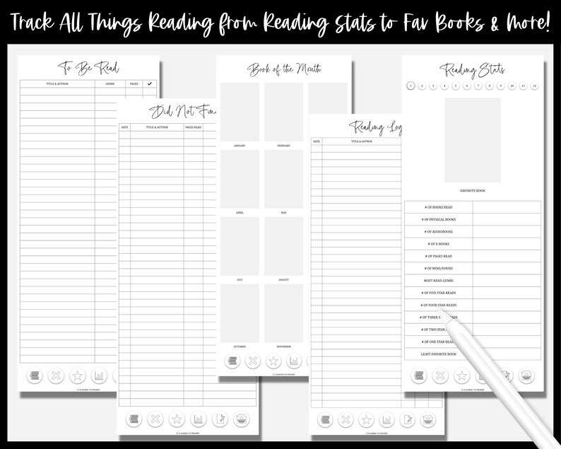 Reading Sidekick - Planner Sidekick Booklet | Split Screen & Phone ...