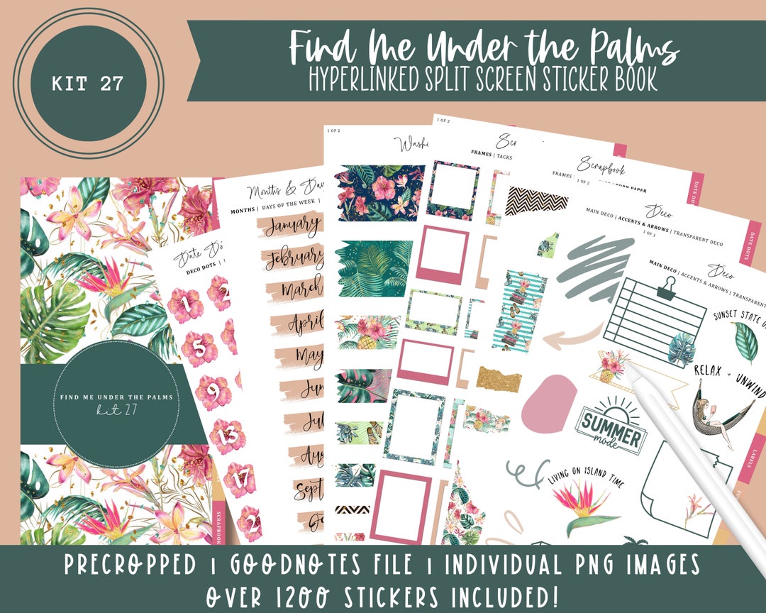 2024 Kit 27 Split Screen Sticker Book | Find Me Under the Palms ...