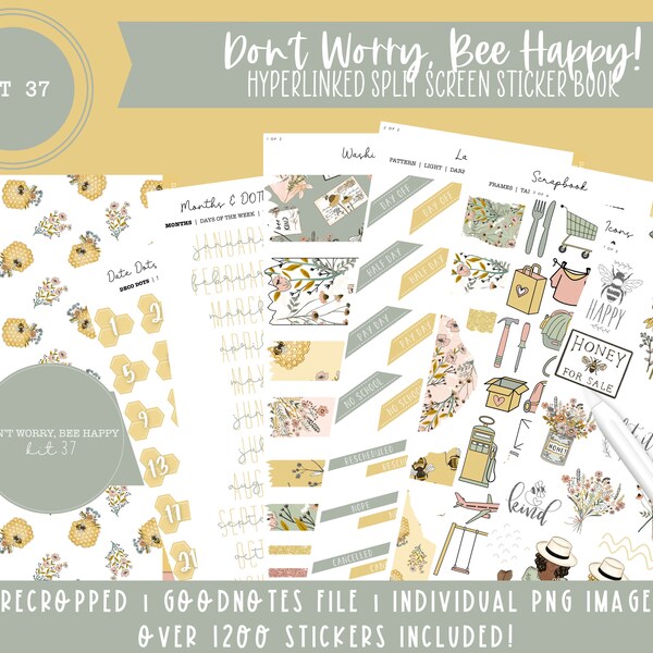 Bee Sticker - Etsy