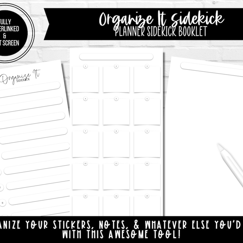 Organizer Stickers - Etsy