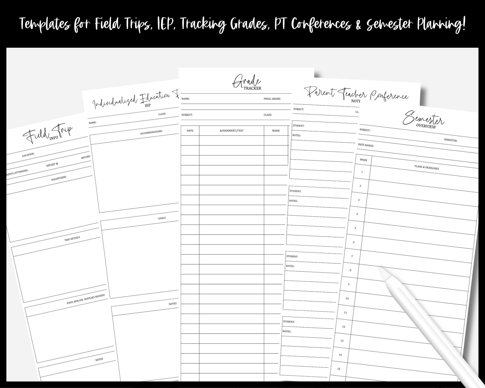 Teacher Sidekick - Planner Sidekick Booklet | Split Screen & Phone ...