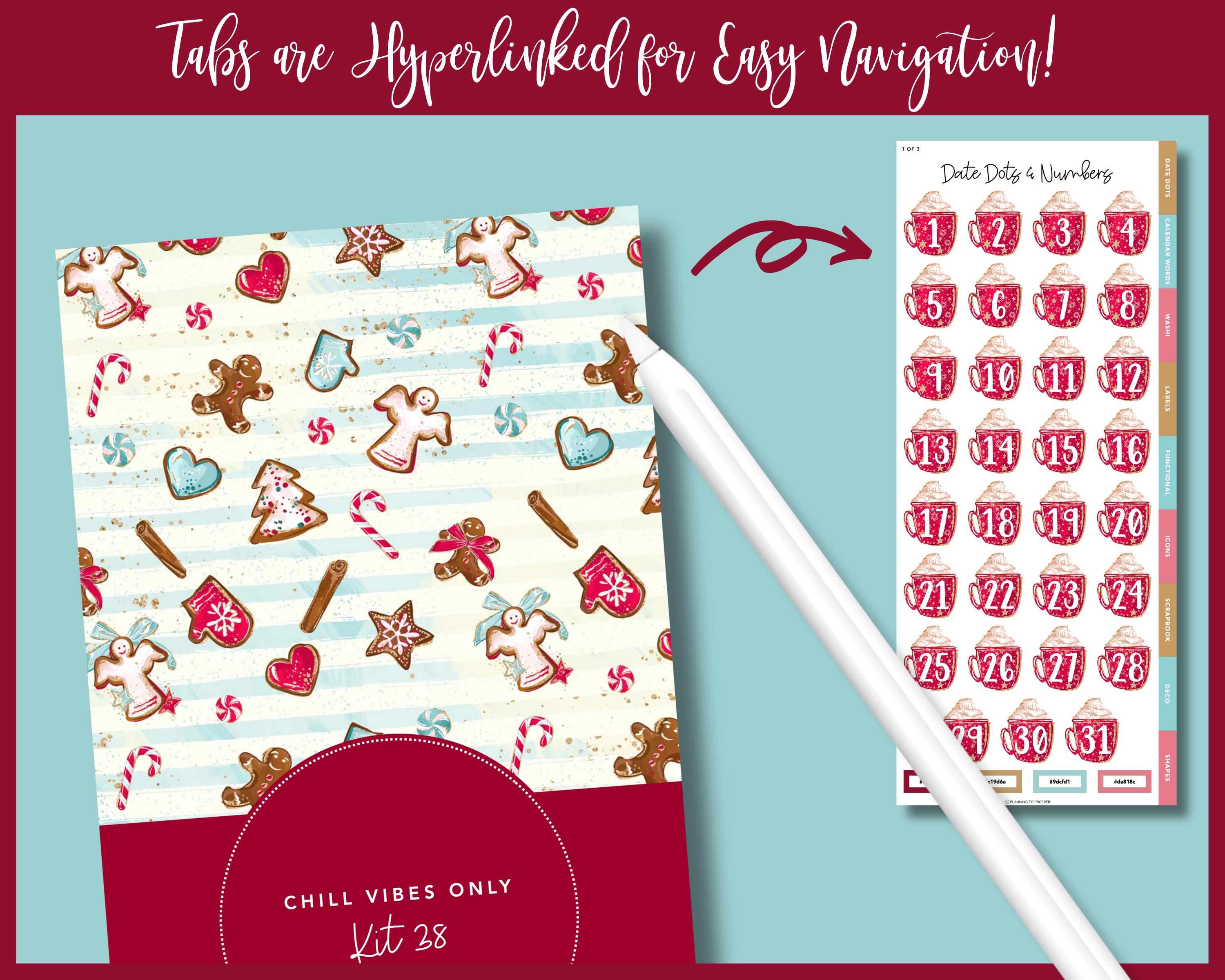2025 Kit 38 Split Screen Sticker Book | Chill Vibes Only | Winter ...