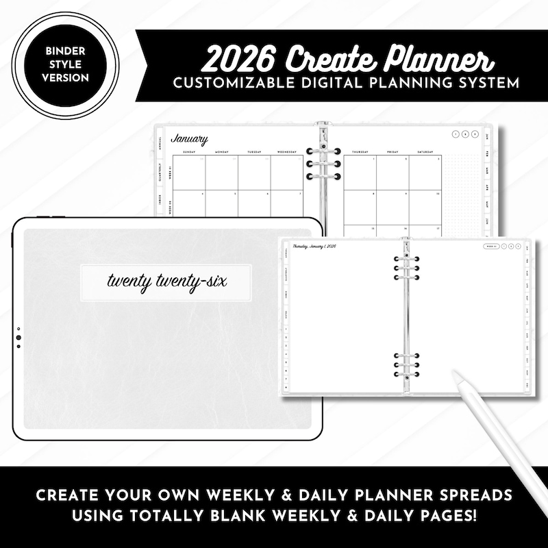 2026 Ring Binder Planner - Etsy