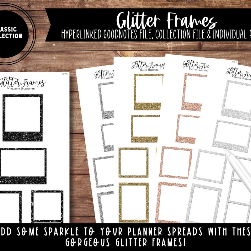 Glitter Frames - Etsy