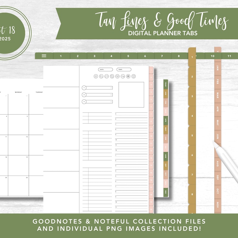 Goodnotes Paper Lines - Etsy