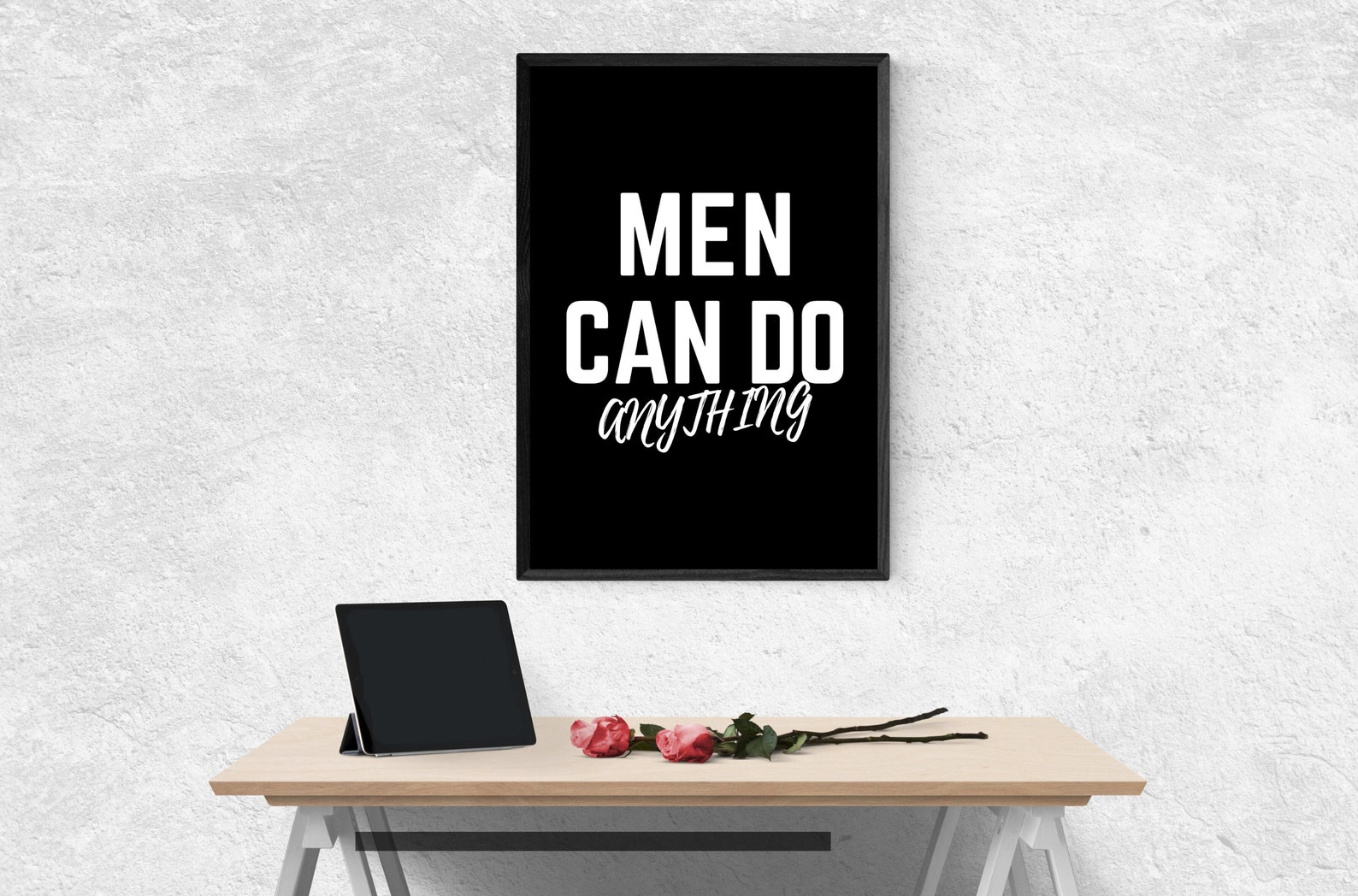 Body Positive Men Can Do Anything poster print new home | Etsy
