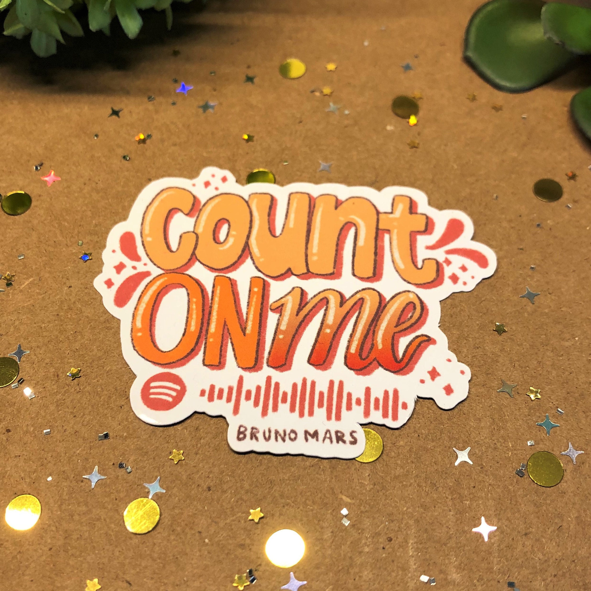Count on me Spotify Code Sticker | Etsy
