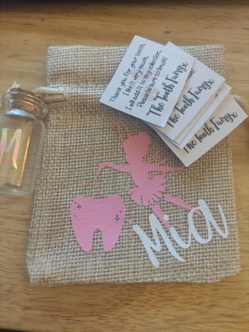 Personalised Tooth Fairy Bag, Lost Tooth, Boy, Girl, Tooth Fairy Pouch ...