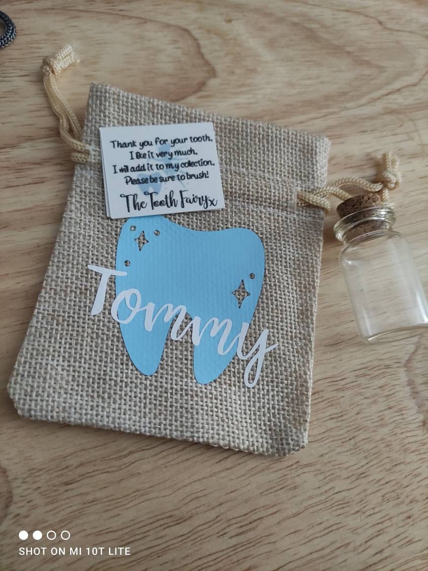 Personalised Tooth Fairy Bag Lost Tooth Boy Girl Tooth - Etsy UK