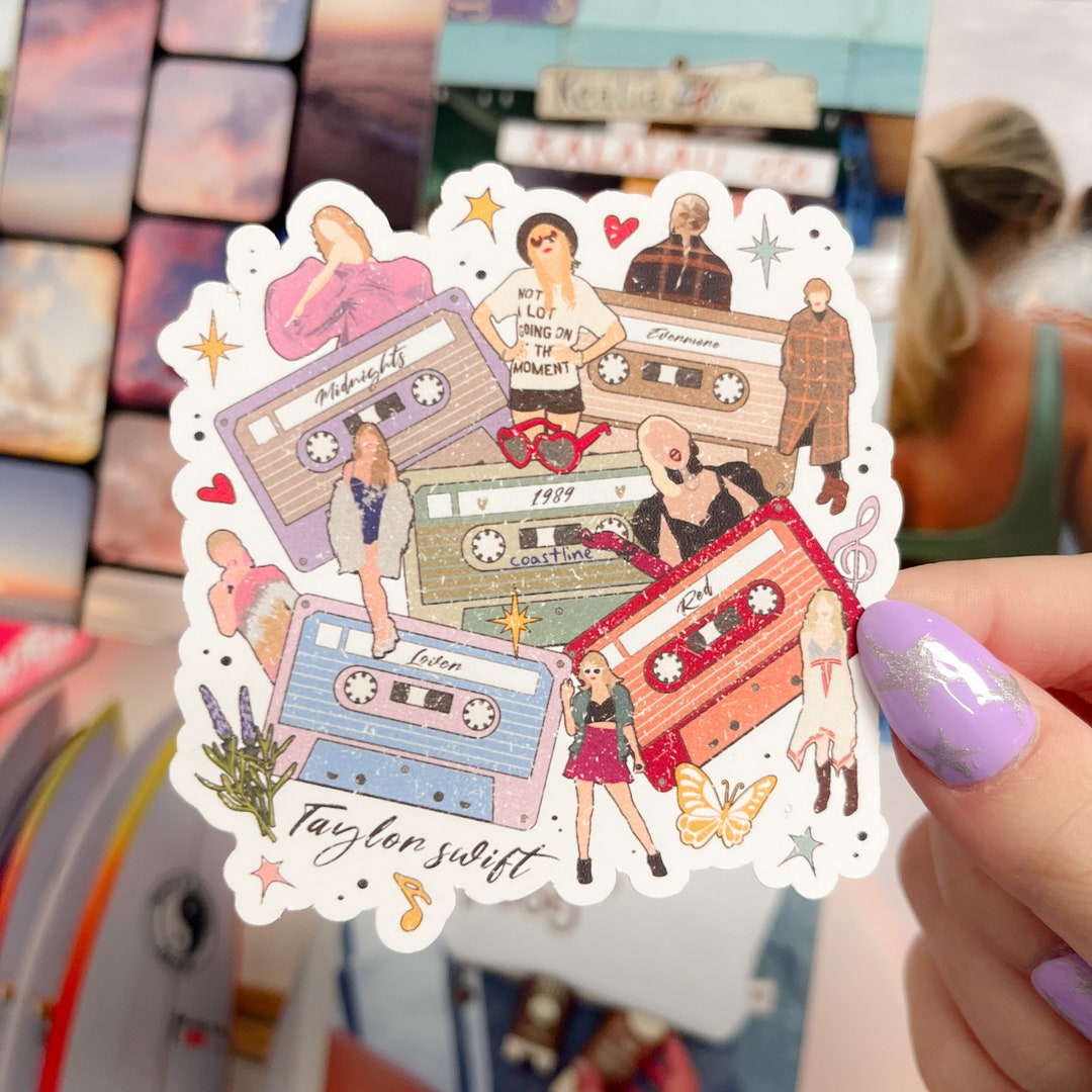 Taylor Swift Eras Themed Cassette Tape Inspired Sticker Taylor Swift ...