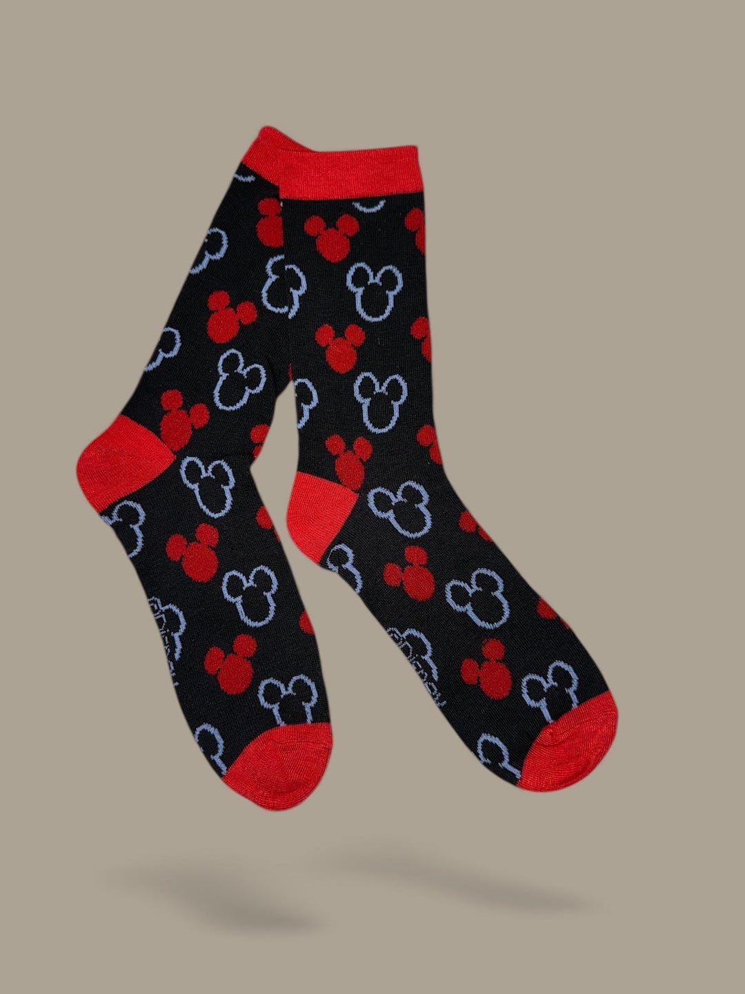 Disney Silhouette Mickey Crew Socks Adult Size - Etsy
