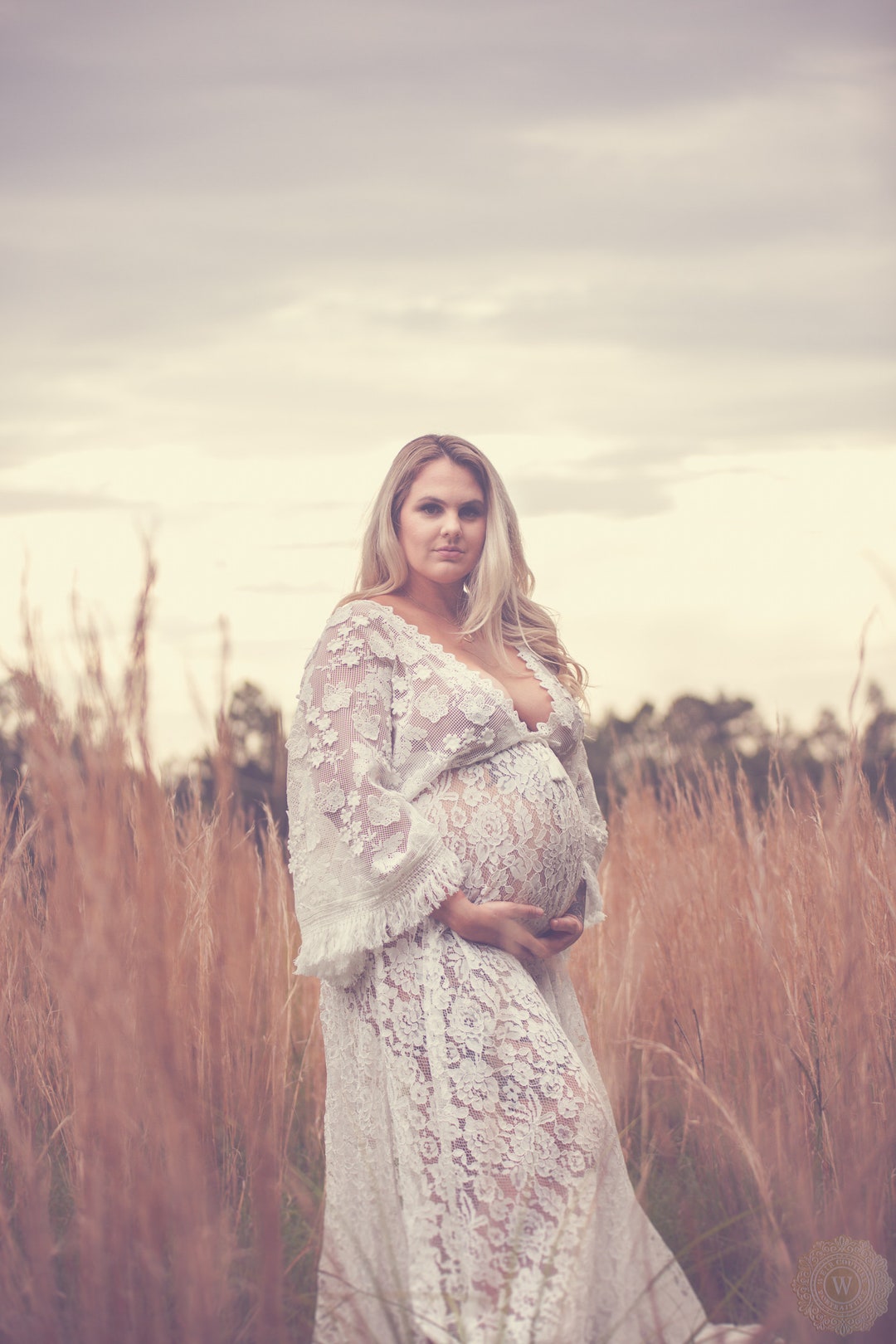 Women's Boho Dress | Lace & Muslin Vintage Dress for the Maternity ...