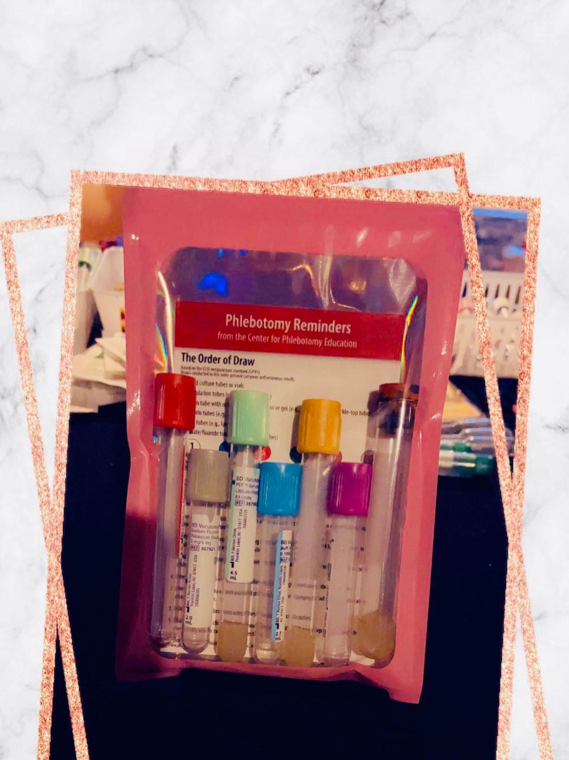 Order of Draw Tubes With Tip Card - Etsy