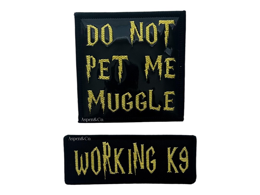 Wizard Inspired Dog Patch Set | Do Not Pet, Custom Dog Patch, Training ...