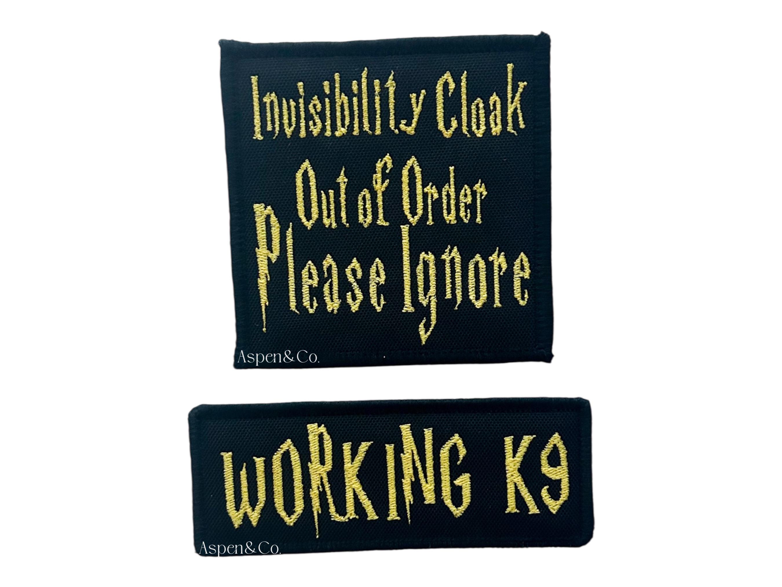 Wizard Inspired Dog Patch Set | Do Not Pet, Custom Dog Patch, Training ...