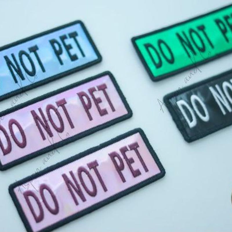 Do Not Pet Patch - Etsy