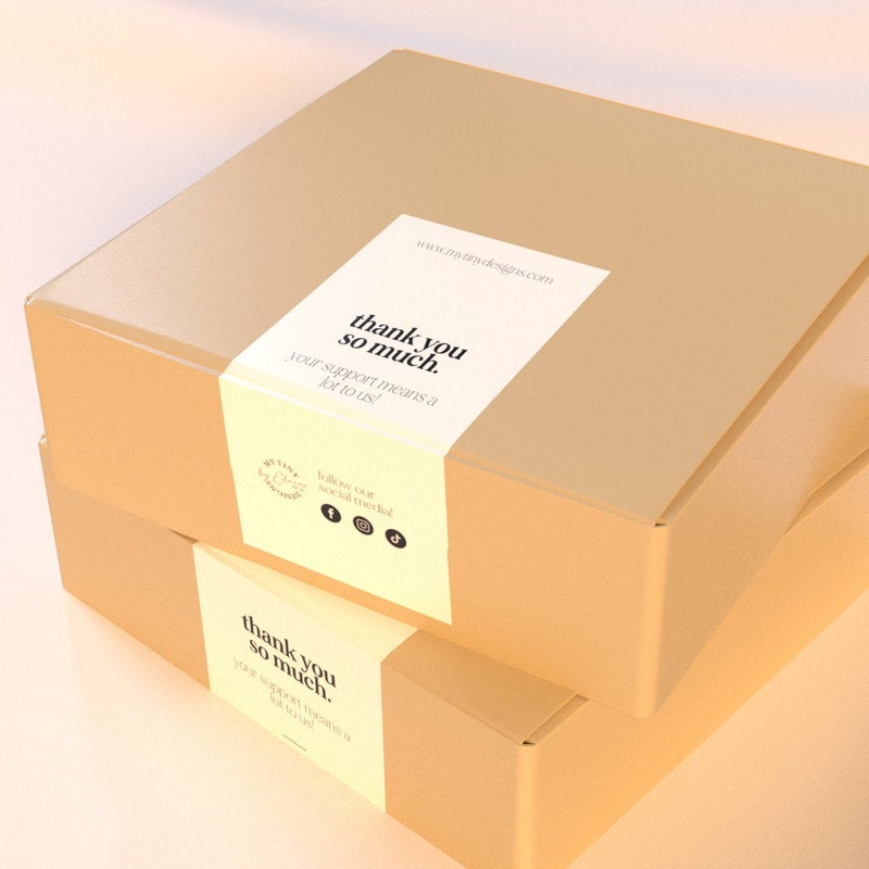 Box Seal Sticker - Etsy