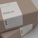 Editable Box Seal Sticker / Aesthetic Editable Packaging Label - Etsy