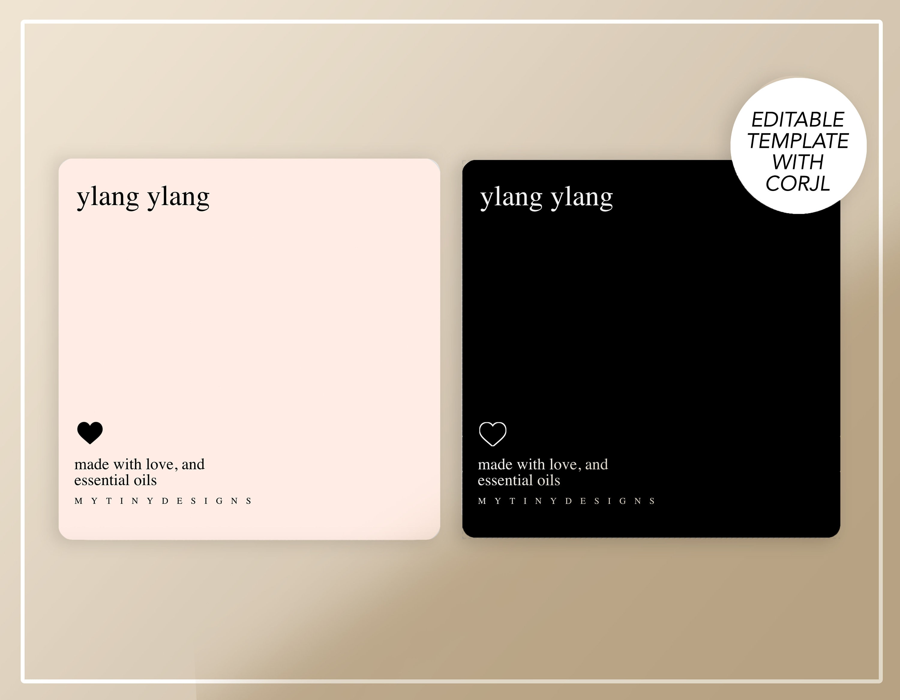 Aesthetic Simple Clean Candle Label Editable / DIY Template - Etsy