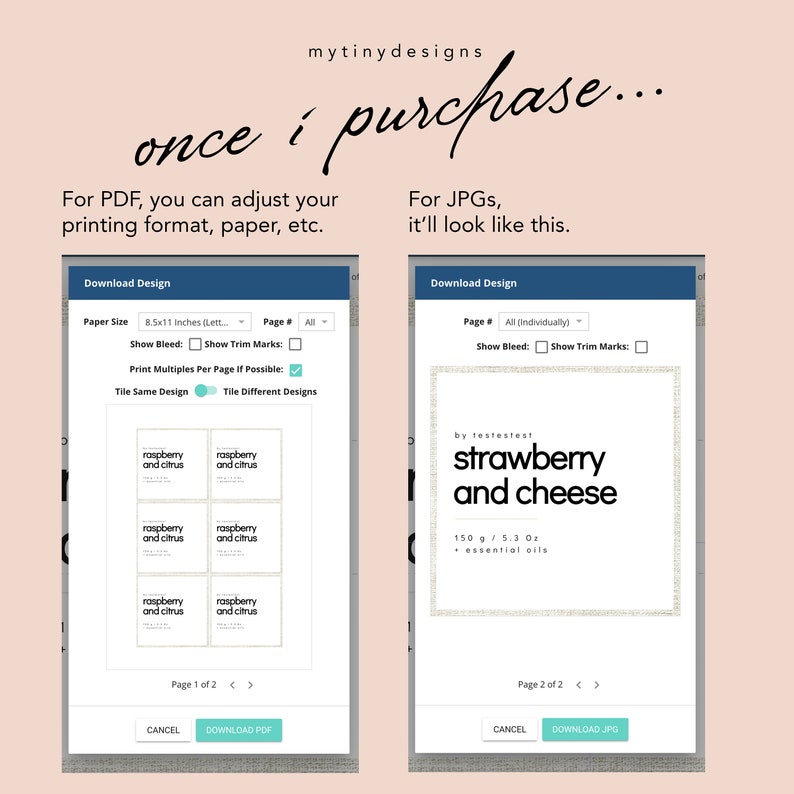 DIY Printable Wrap Around Label Template Dropper Bottle Template ...