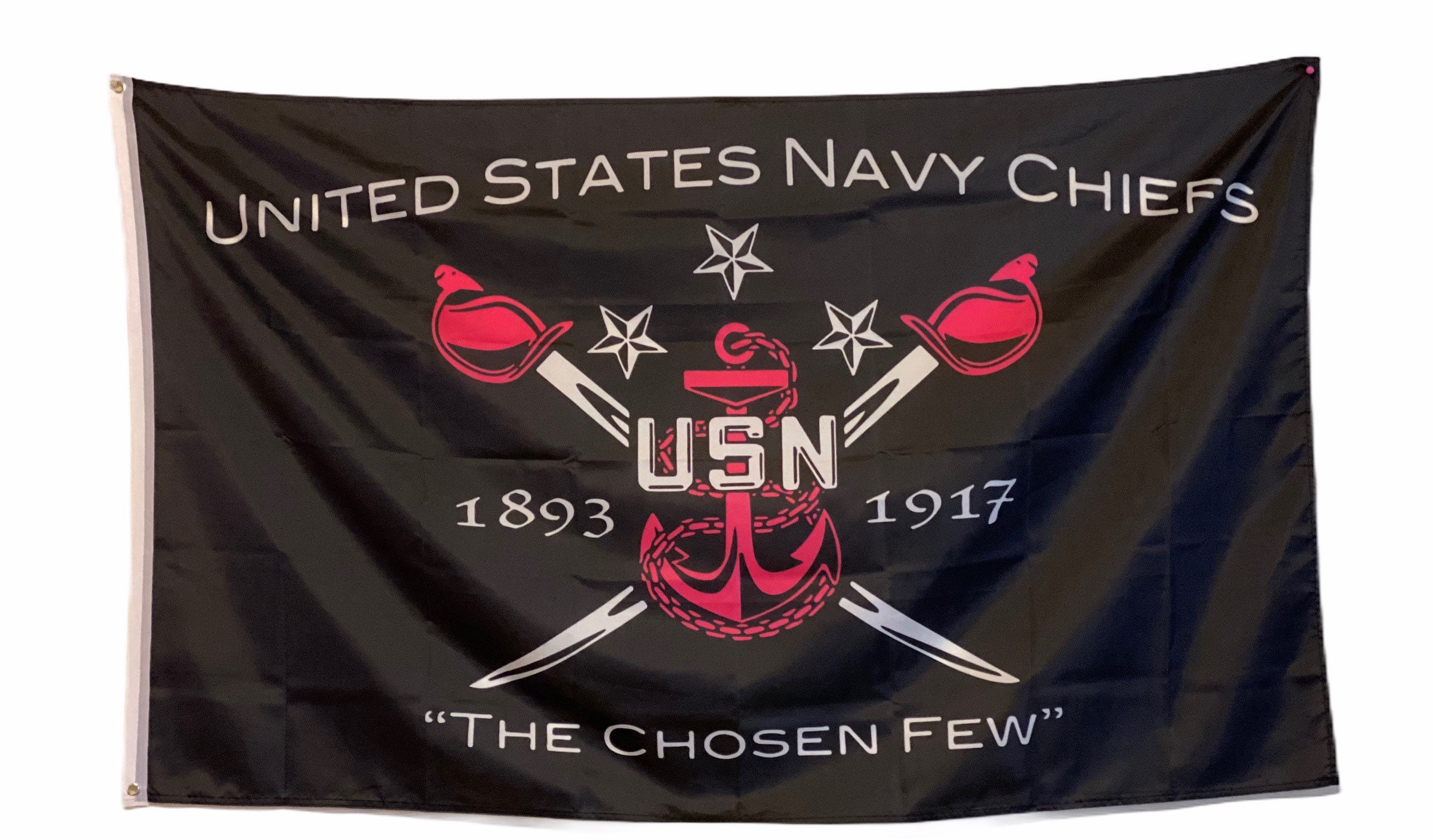 Navy Chick Chief Pink Flag | Etsy