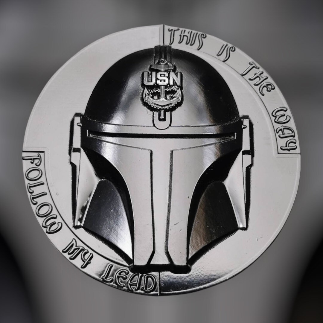 Collectibles Mandalorian Navy Chief Live by the creed Challenge Coin ...