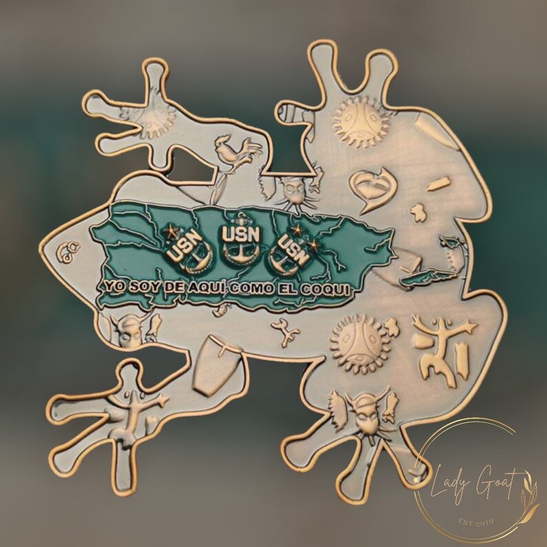 Boricua Chief Navy Challenge Coin Sailor Coin Chick Chief Coin - Etsy