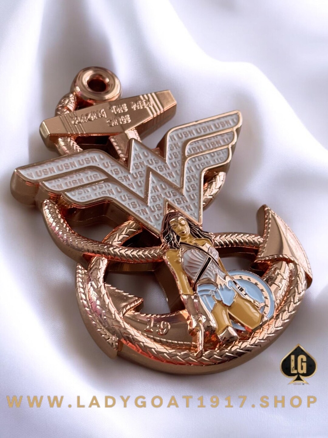 WW Rose Gold Anchor | Lady Goat | Challenge Coin | Chick Chief | Gift ...