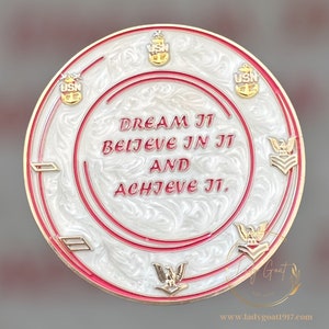 Barbie Chick Chief Marbled Navy Challenge Coin Sailor Coin - Etsy