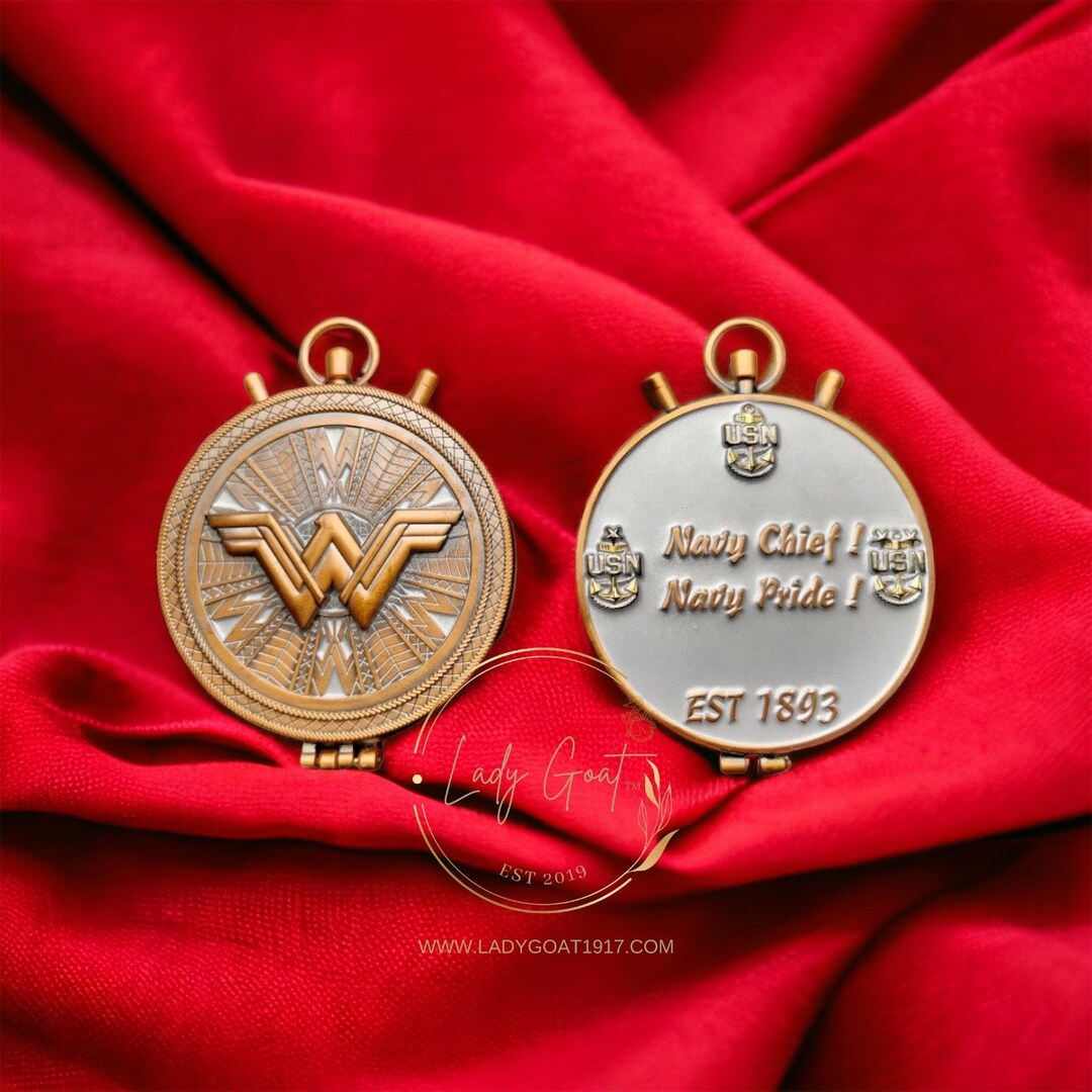 Navy Chief Wonder Woman Chick Chief Chronometer Coin Gifts for Chief ...