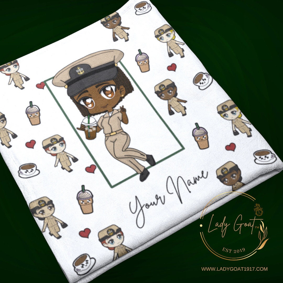 Chick Chief Chibi Blanket Navy Chief-custom - Etsy