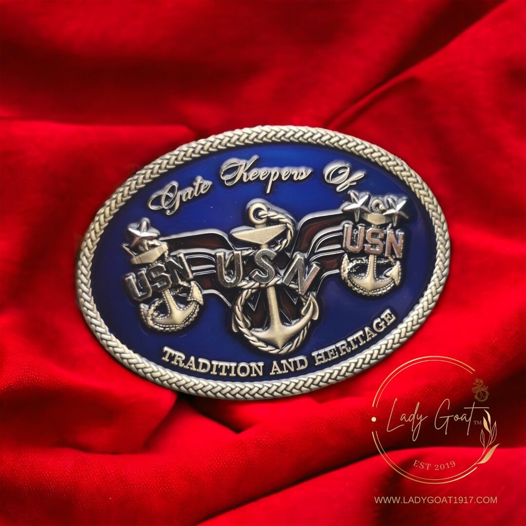 Lady Goat Chick Chief Navy Chief Belt Buckle - Etsy