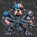 Robot American Bully 4 PNG Pack - Etsy