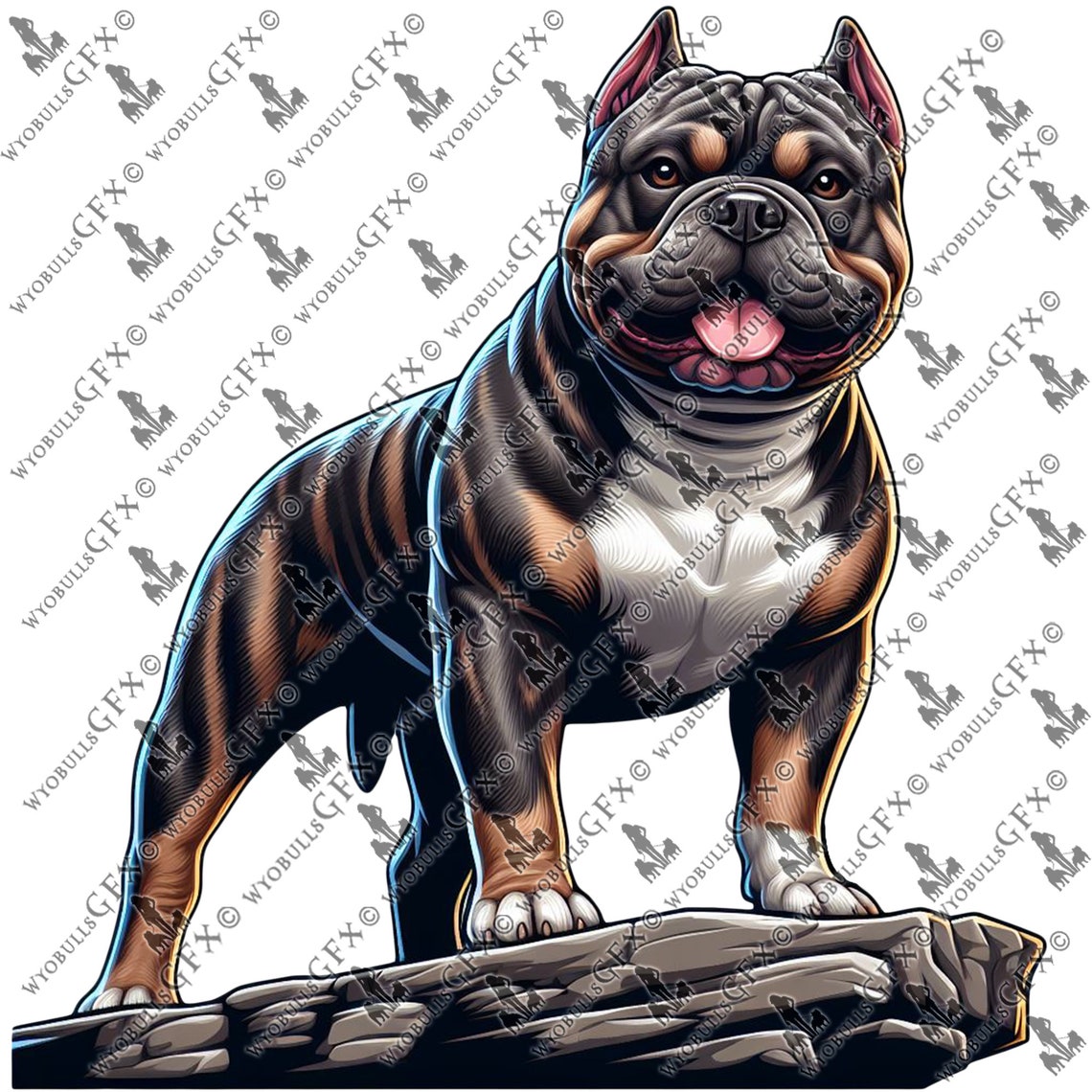 American Bully, on the Rock 5 Png's for Logos, Shirts, Prints, Etc. a ...