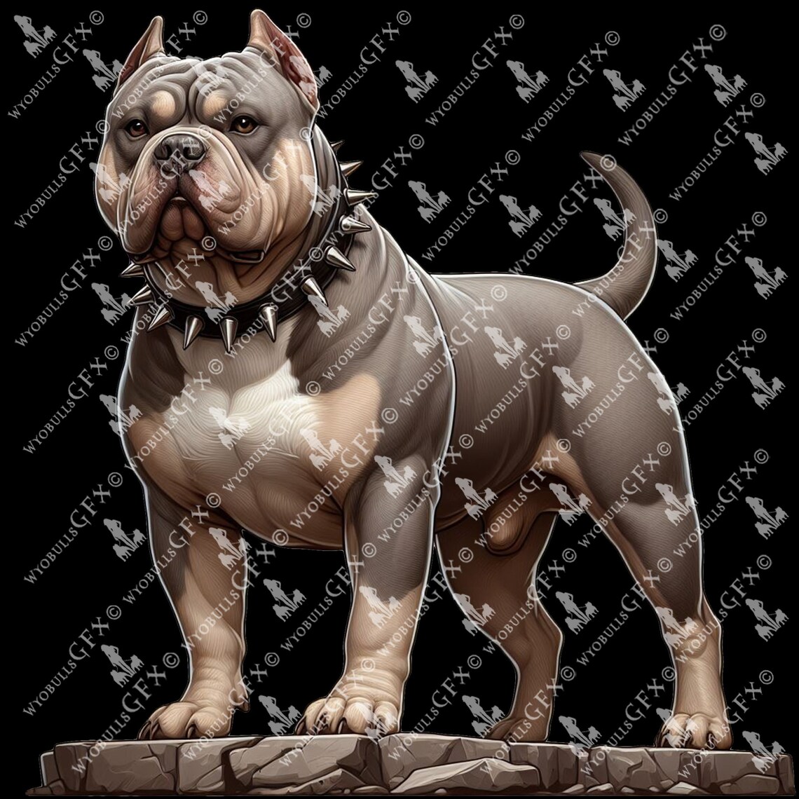 American Bully PNG Clipart: Dog Breed Graphics Pack (digital Download ...