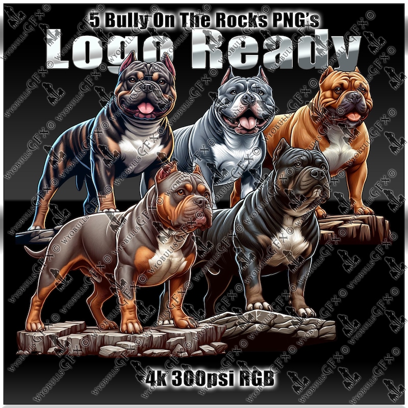 Dog Logo Design Bully - Etsy