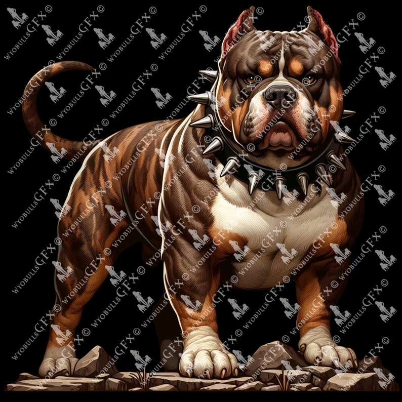 American Bully PNG Clipart: Dog Breed Graphics Pack (digital Download ...