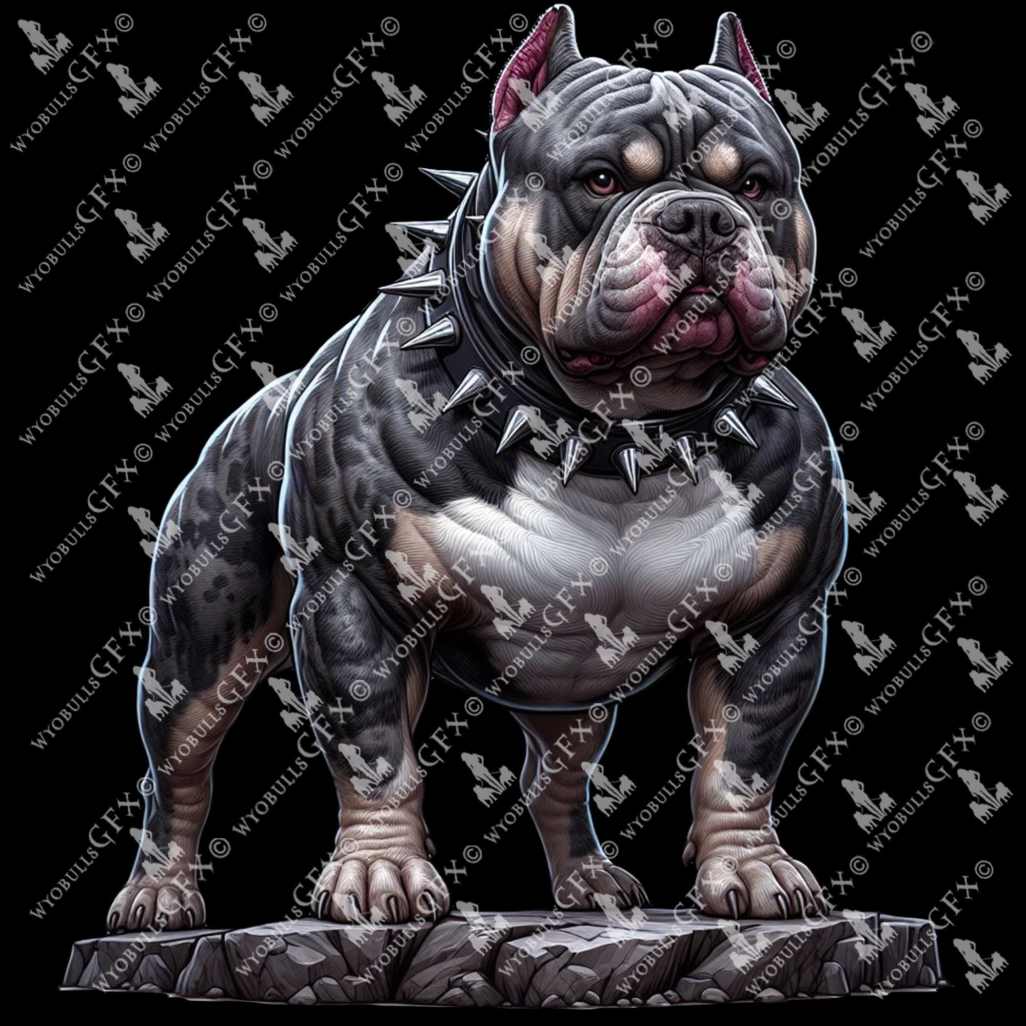 American Bully PNG Clipart: Dog Breed Graphics Pack (digital Download ...